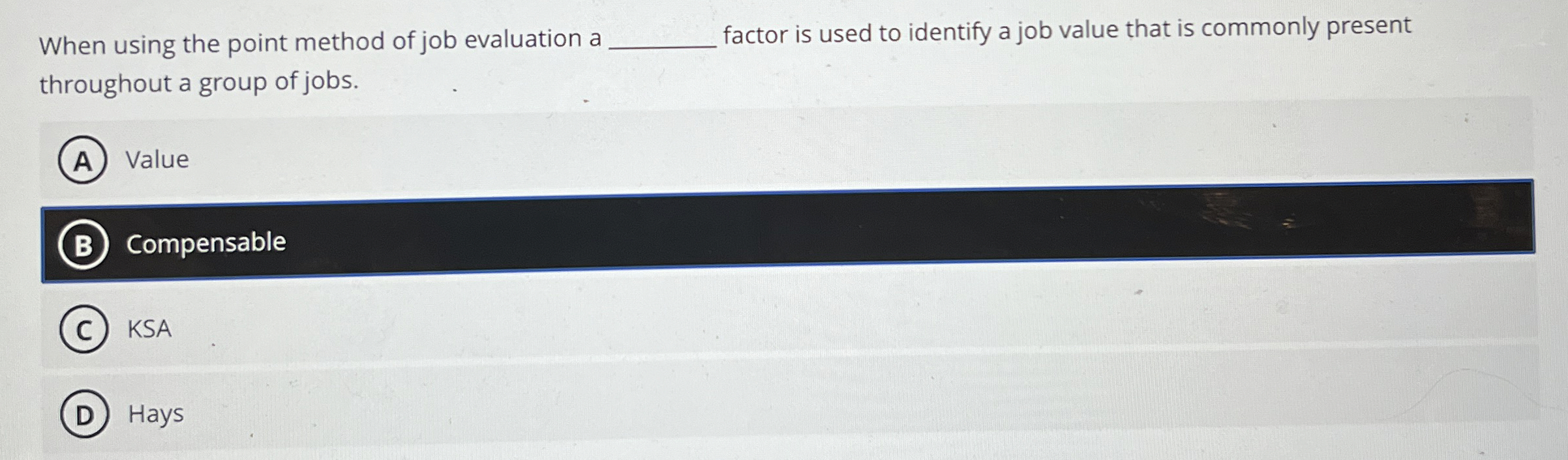 Solved When using the point method of job evaluation a q, | Chegg.com