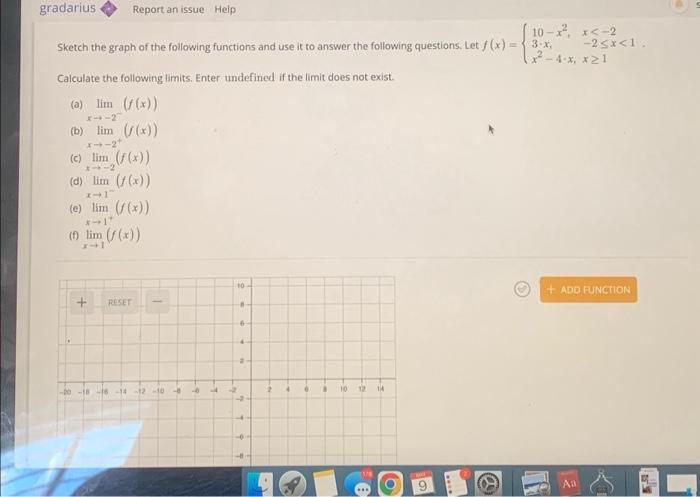 Solved gradarius 10- x², Sketch the graph of the following | Chegg.com