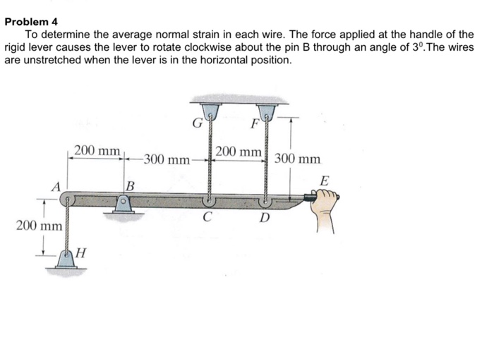 Solved Problem 4 To determine the average normal strain in | Chegg.com