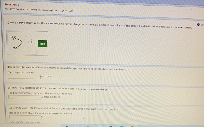 Solved Question 1 We have previously studied the isopropyl | Chegg.com