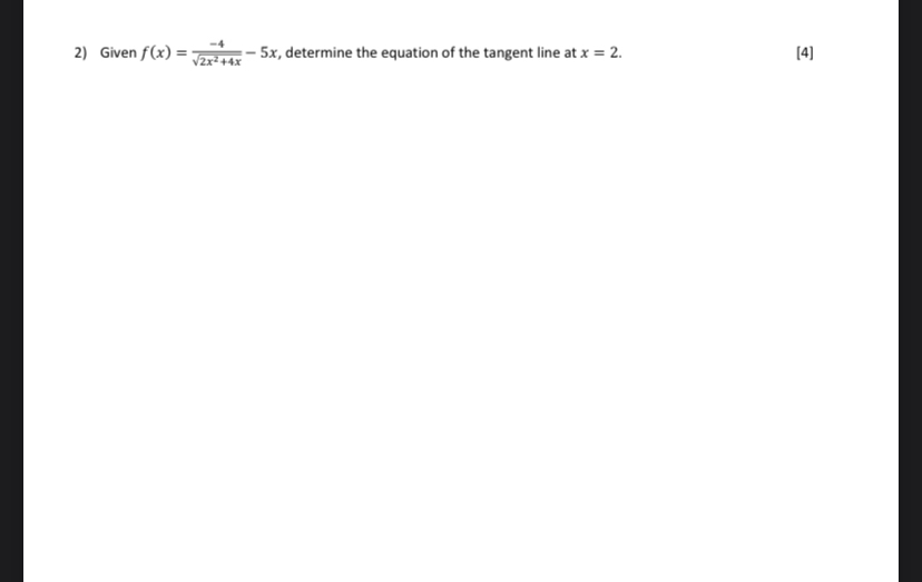 Solved Given f(x)=-42x2+4x2-5x, ﻿determine the equation of | Chegg.com