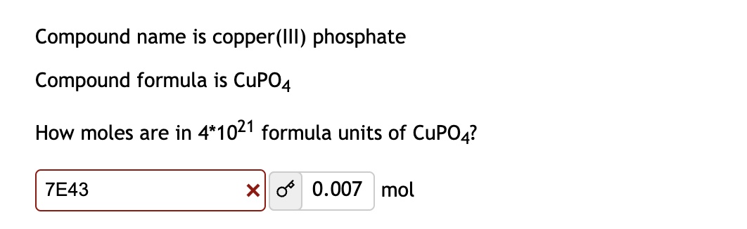 Solved Compound name is copper(III) ﻿phosphateCompound | Chegg.com