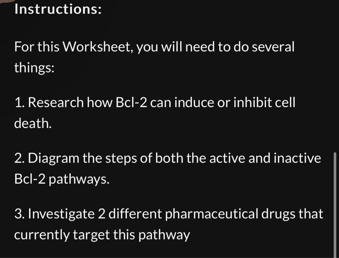 Solved For this Worksheet, you will need to do several | Chegg.com