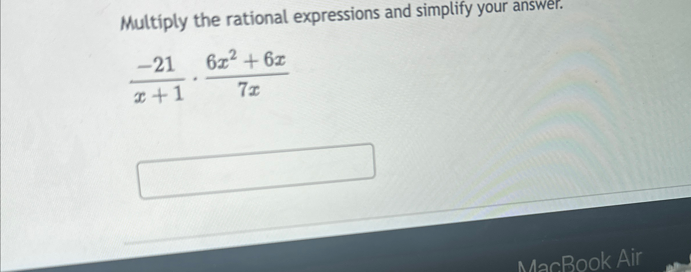 Solved Multiply the rational expressions and simplify your | Chegg.com