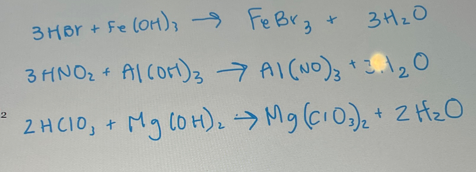 Solved Write a balanced chemical equation for each | Chegg.com