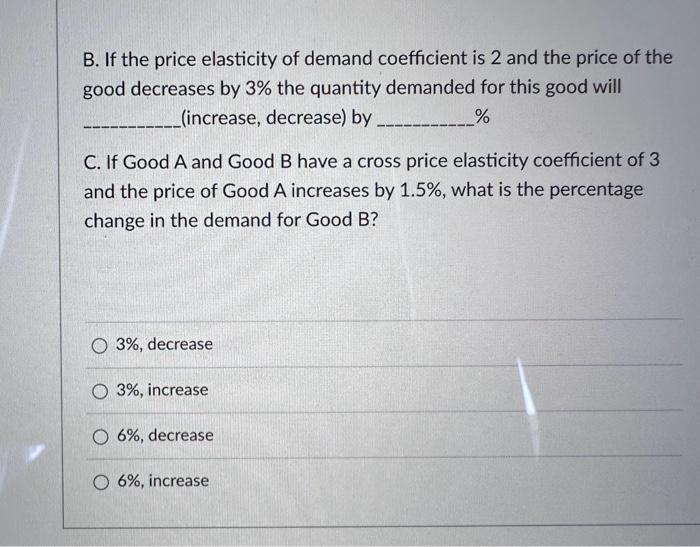 Solved Graph for Elasticity Problem SetA. Using the graph | Chegg.com
