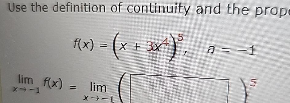 Solved Use the definition of continuity and the | Chegg.com