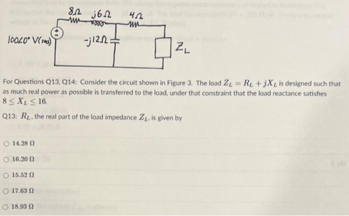 Solved For Questions Q13, Q14: Consider the circuit shown in | Chegg.com