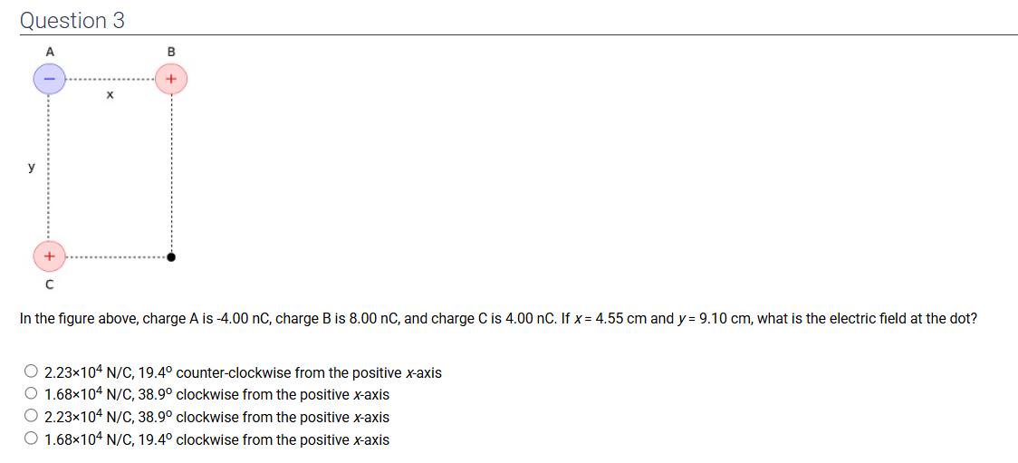 Solved In ﻿the figure included, charge A is -4.00 nC , | Chegg.com