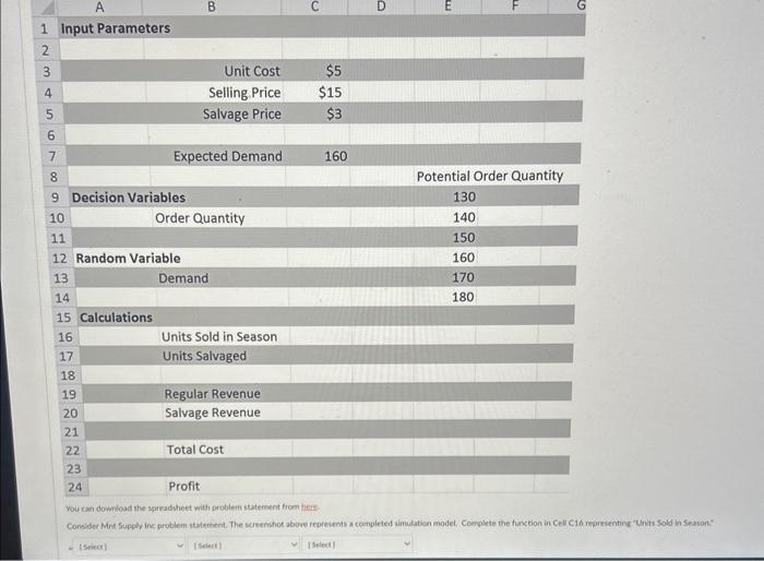 You can download the spreadsheet with problem | Chegg.com