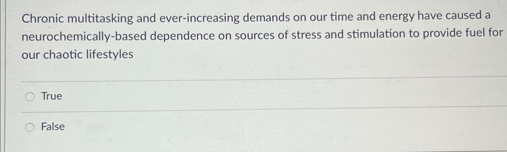 Solved Chronic multitasking and ever-increasing demands on | Chegg.com