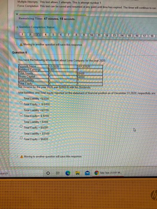 Solved Multiple Attempts This test allows 2 attempts. This | Chegg.com