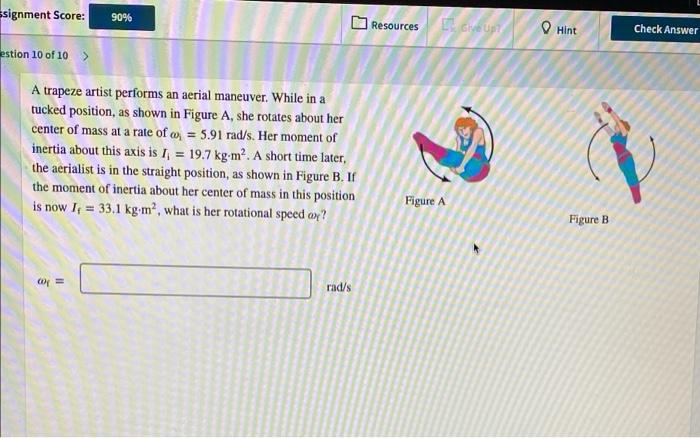 Solved ssignment Score: 90% Resources Give Up Hint Check | Chegg.com