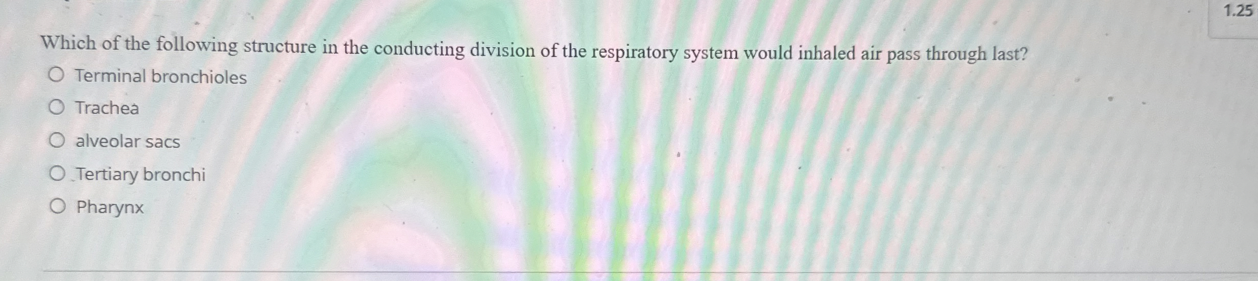 Solved Which of the following structure in the conducting | Chegg.com