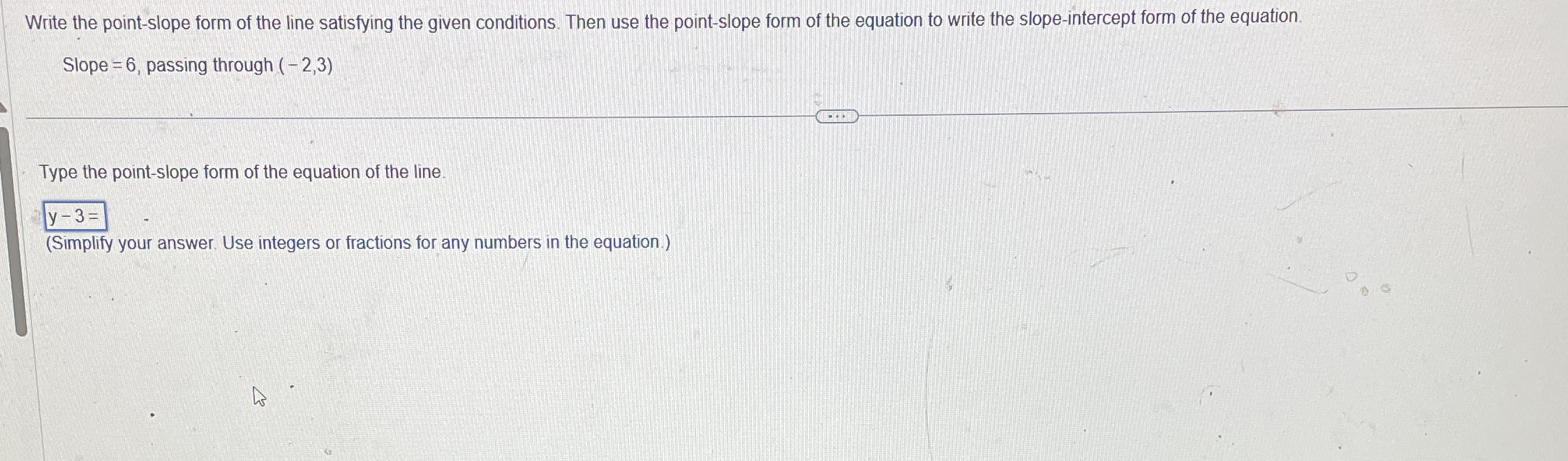 Solved Write the point-slope form of the line satisfying the | Chegg.com
