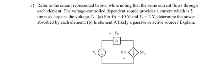 Solved 3) Refer to the circuit represented below, while | Chegg.com
