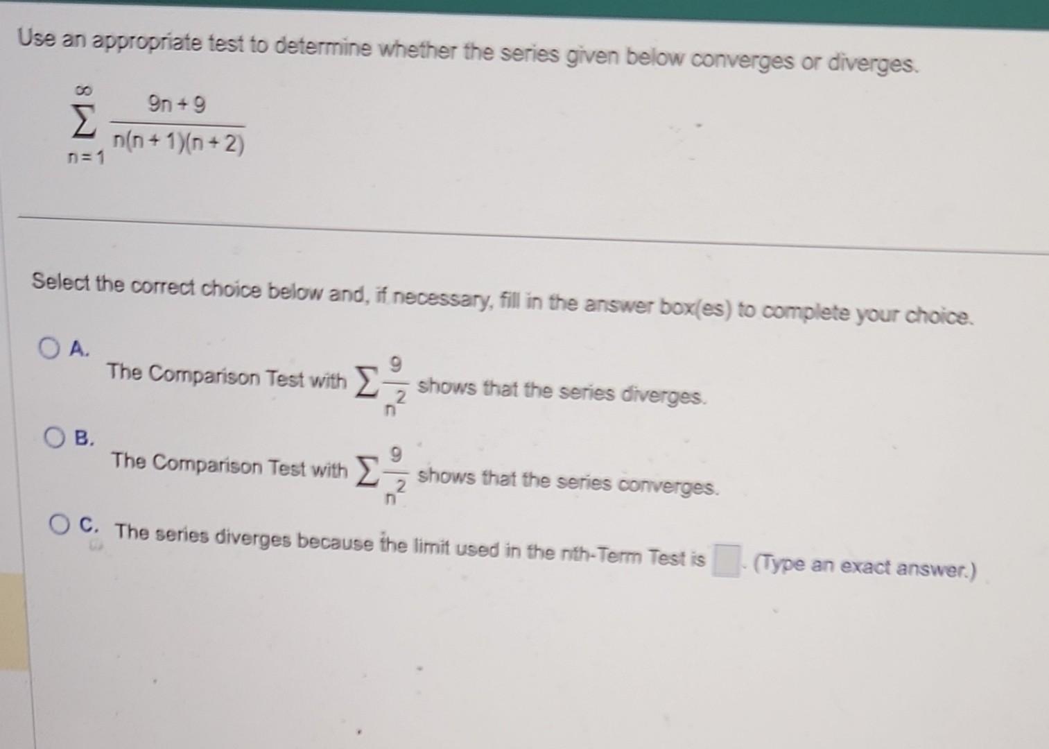Solved Use an appropriate test to determine whether the | Chegg.com