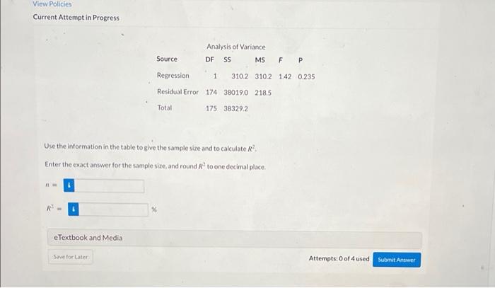 Solved View Policies Current Attempt in Progress Analysis of | Chegg.com