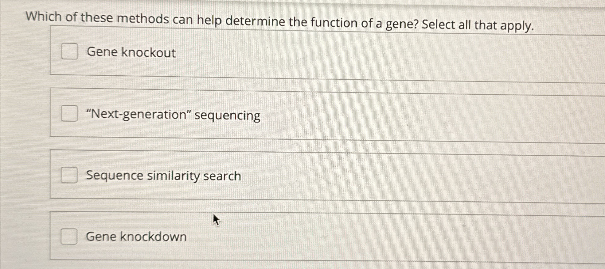 Solved Which of these methods can help determine the | Chegg.com
