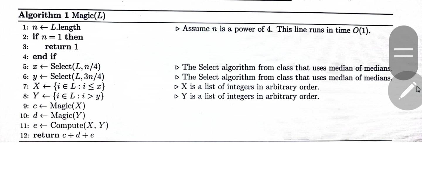 Solved The complexity of the Compute(X,Y) function is | Chegg.com