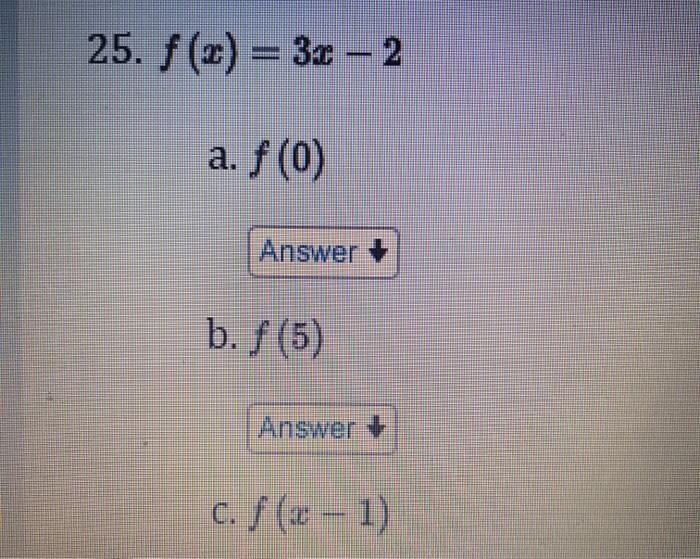 Solved Evaluating a Function In Exercises 25, 26, 27 and 28, | Chegg.com