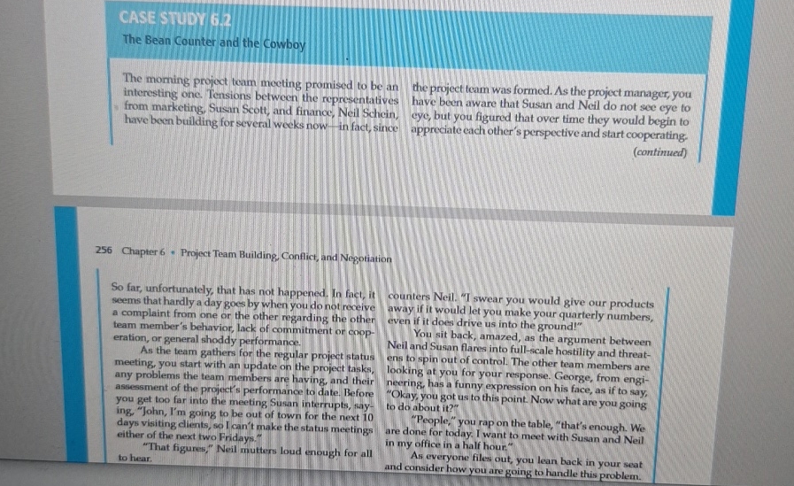 Solved CASE STUDY 62The Bean Counter and the CowboyThe | Chegg.com