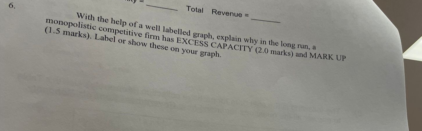 Solved monopolistic he help of a well labelled graph, | Chegg.com