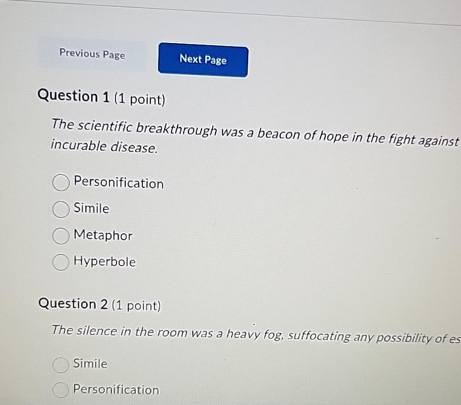 Solved Previous PageQuestion 1 (1 ﻿point)The scientific | Chegg.com