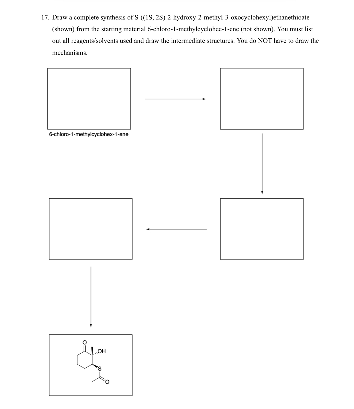 Draw a complete synthesis of | Chegg.com