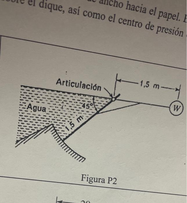 Solved The gate in Figure p2 is in equilibrium, determine | Chegg.com