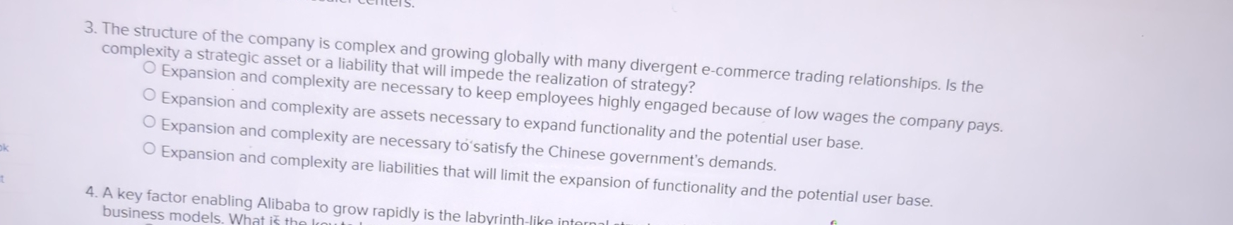 Solved The structure of the company is complex and growing | Chegg.com