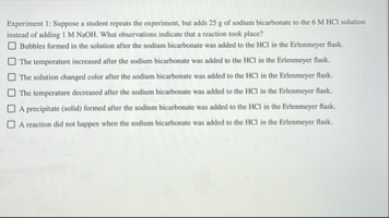 Solved Experiment I: Suppose a student repeats the | Chegg.com