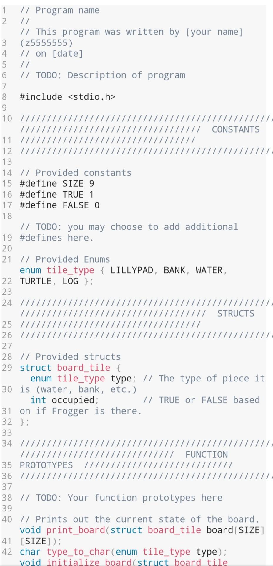 Frogger now has a way to build paths to the lillypads | Chegg.com