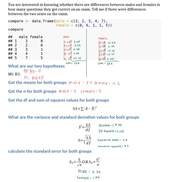 Solved hi i need help understanding how to calculate effect | Chegg.com