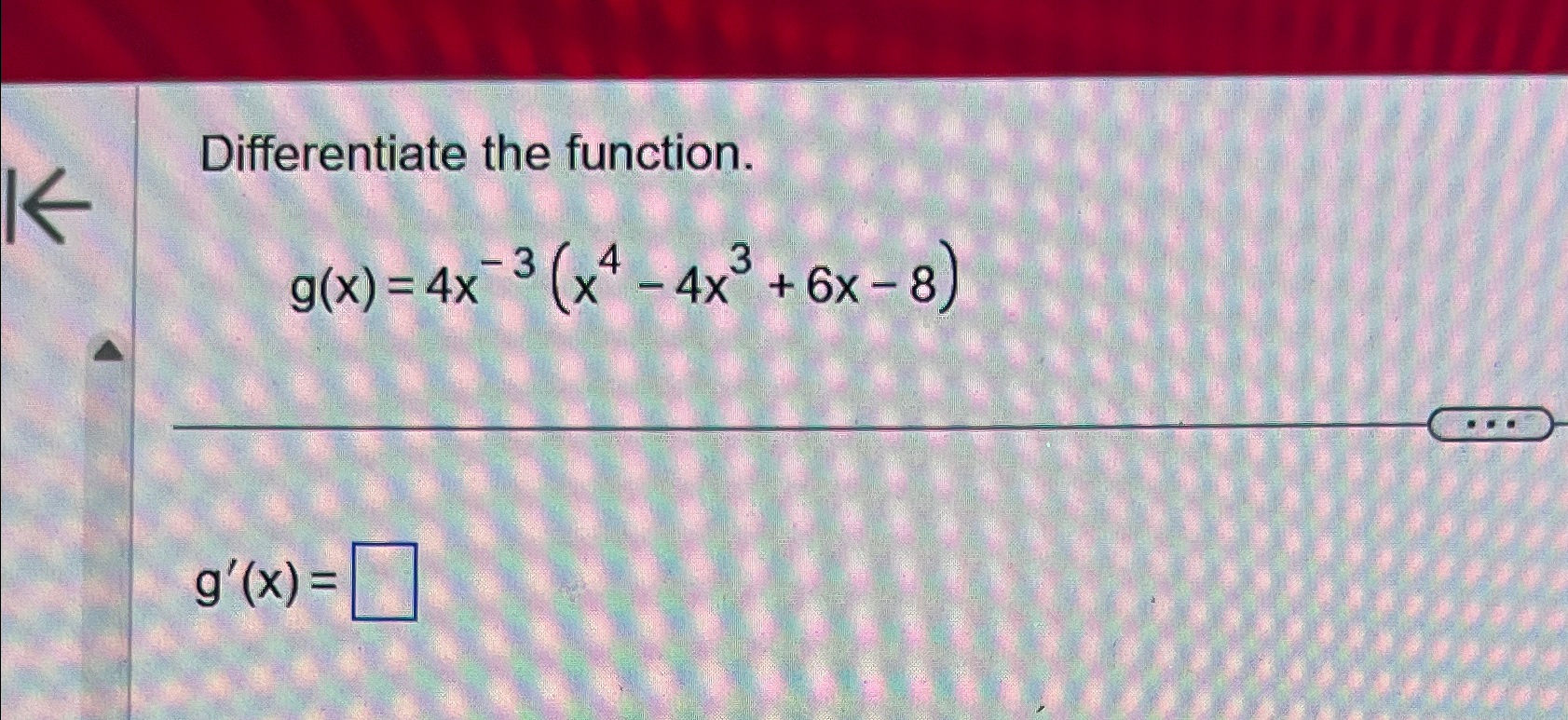 Solved Differentiate the | Chegg.com