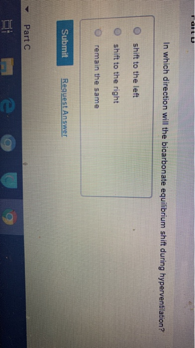 Solved In which direction will the bicarbonate equilibrium | Chegg.com