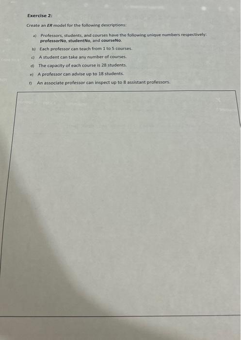 Solved Homework 05: Entity-Relationship Modeling Submission | Chegg.com