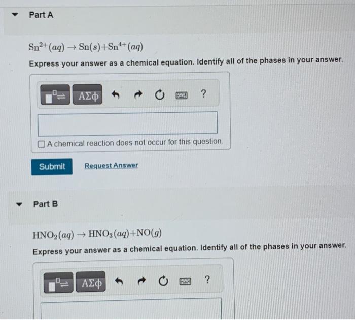 Solved Sn2+(aq)→Sn(s)+Sn4+(aq) Express your answer as a | Chegg.com