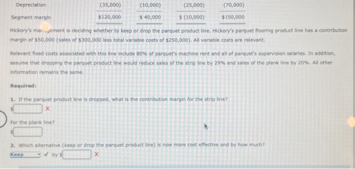 Solved Structuring a Keep-or-Drop Product Line Problem with | Chegg.com