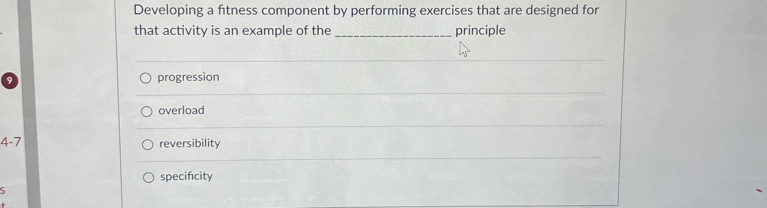 Solved Developing a fitness component by performing | Chegg.com
