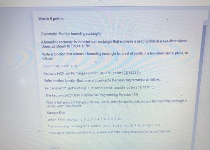 Solved Worth 5 Points Geometry Find The Bounding