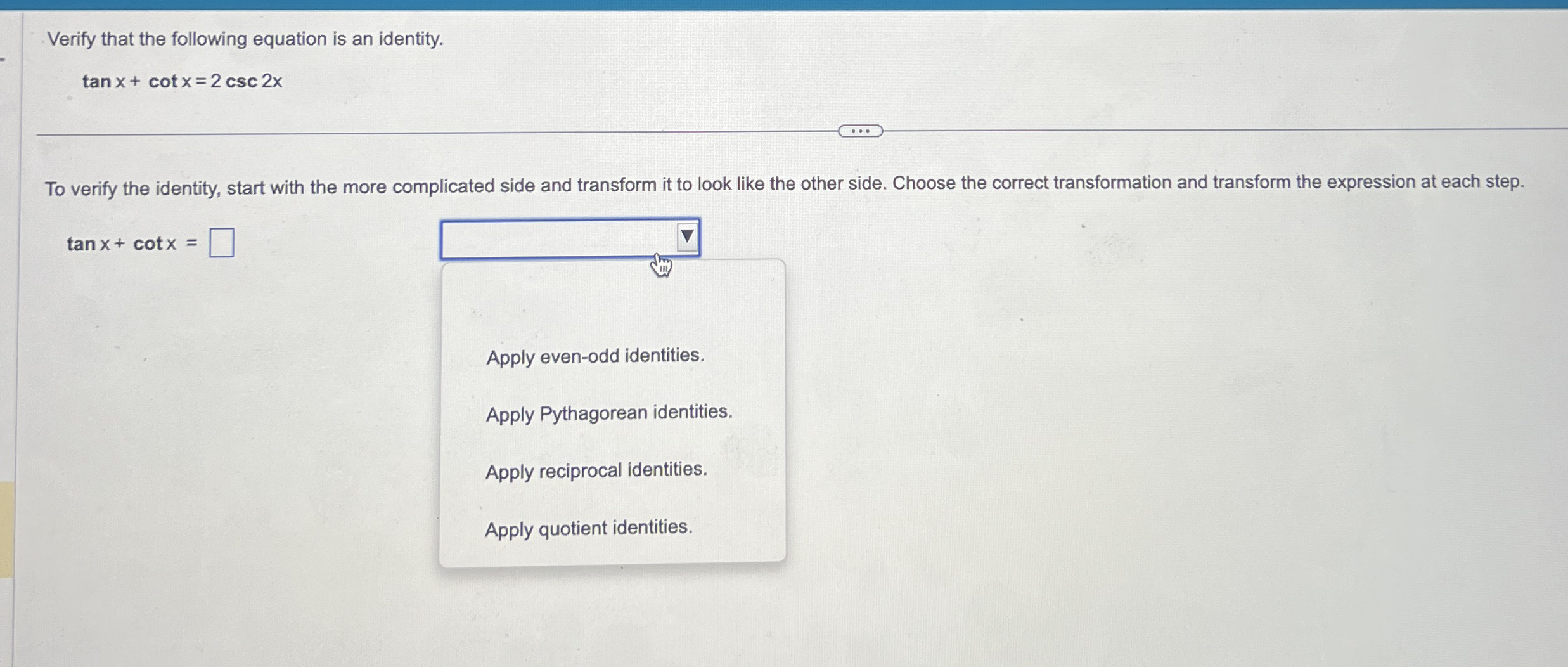 Solved Verify that the following equation is an | Chegg.com
