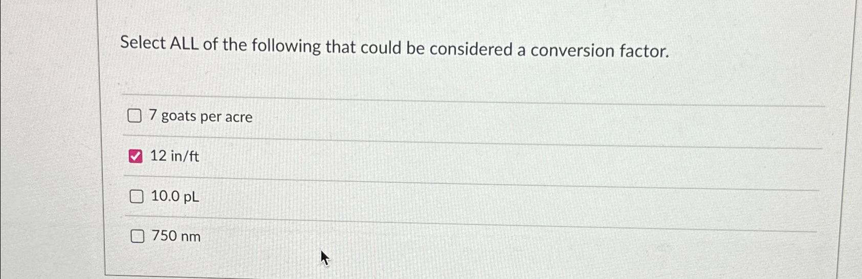 Solved Select ALL of the following that could be considered | Chegg.com