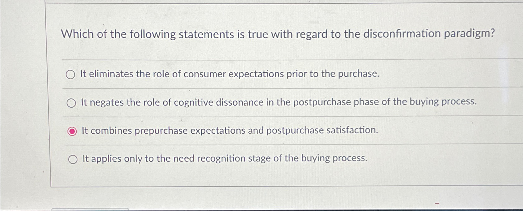 Solved Which of the following statements is true with regard | Chegg.com