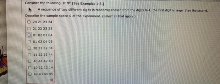 Solved Consider the following. HINT (See Examples 1-3.] A | Chegg.com