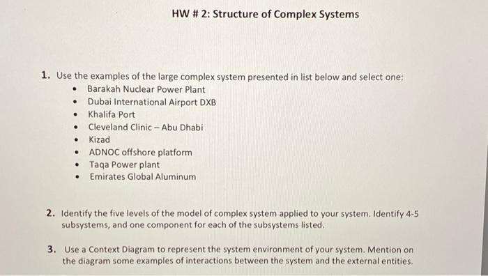 Solved HW # 2: Structure of Complex Systems 1. Use the | Chegg.com