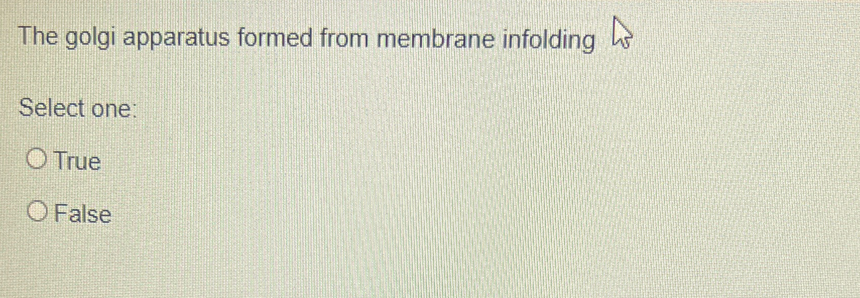 Solved The golgi apparatus formed from membrane | Chegg.com