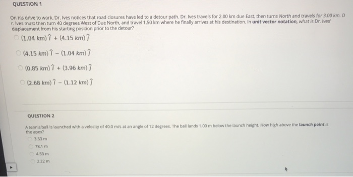 Solved QUESTION 1 On his drive to work, Dr. Ives notices | Chegg.com