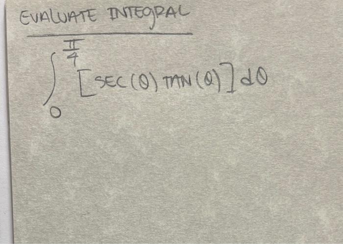 Solved EVALUATE INTEGRAL | Chegg.com Solved EVALUATE INTEGRAL | Chegg.com