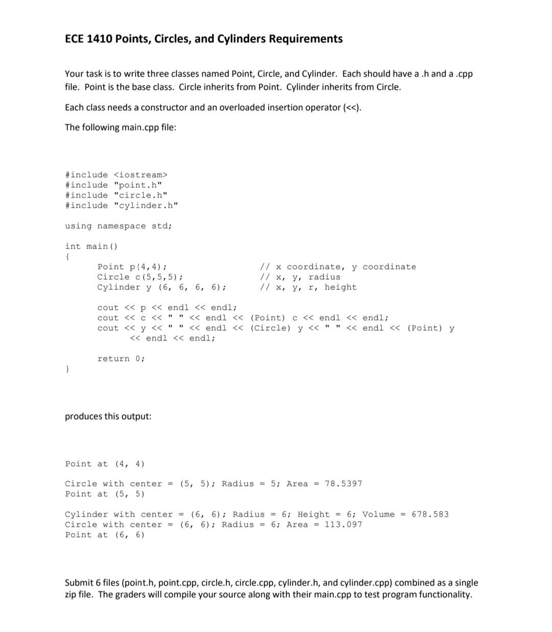 Solved Your Task Is To Write Three Classes Named Point